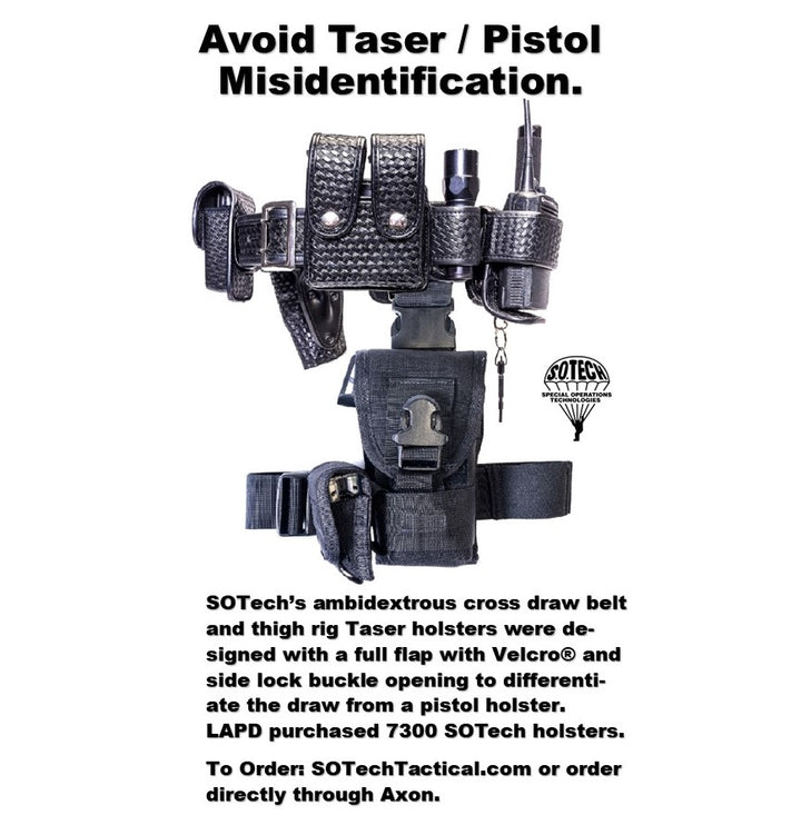 Speed Clip Taser Holster Taser 7 Thigh, Belt, Vest – S.O.Tech Tactical
